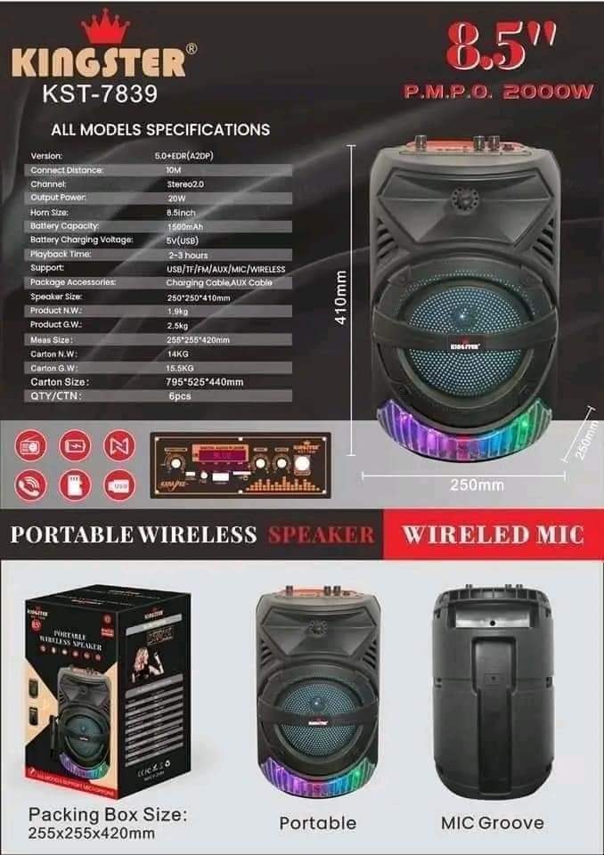 KST-7839 Speaker - Kingster